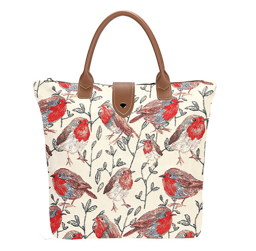 Robin - Folding Shopping Bag | Signaretapestry.com – Signare Tapestry