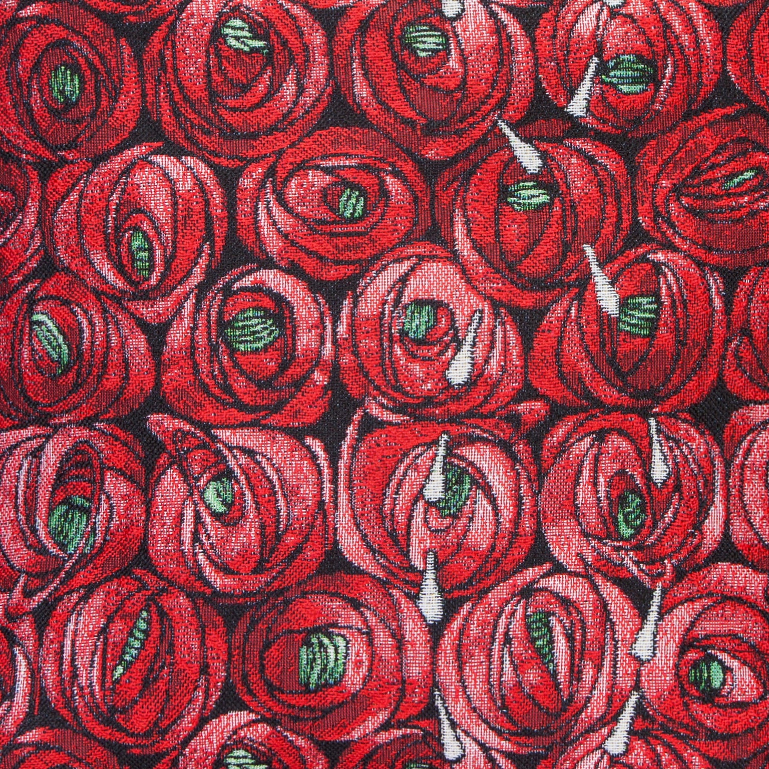 Charles Rennie Mackintosh Rose and Tear Drop - Fabric for Upholstery ...