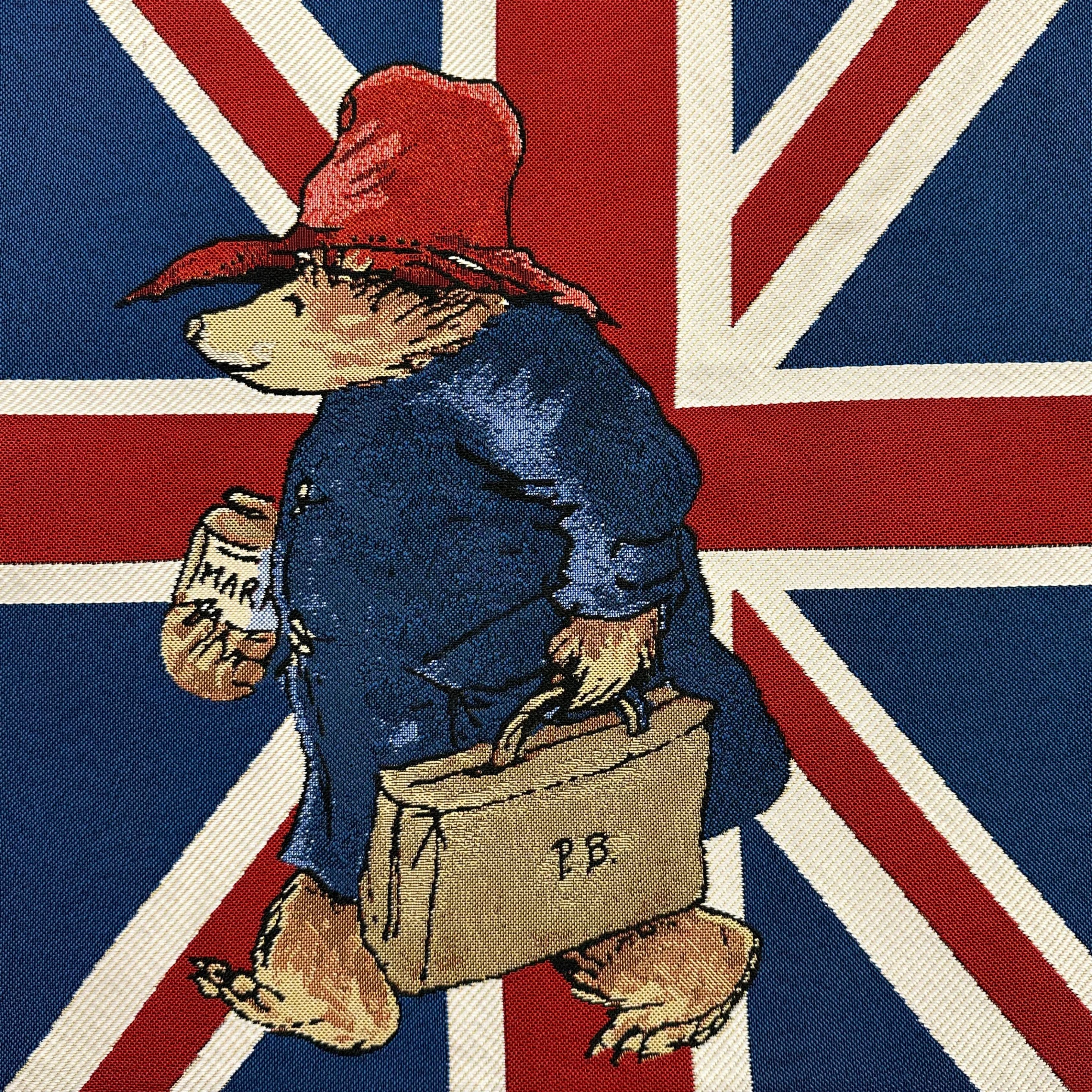 Union Jack Paddington Bear Flat Bag | Signare Tapestry