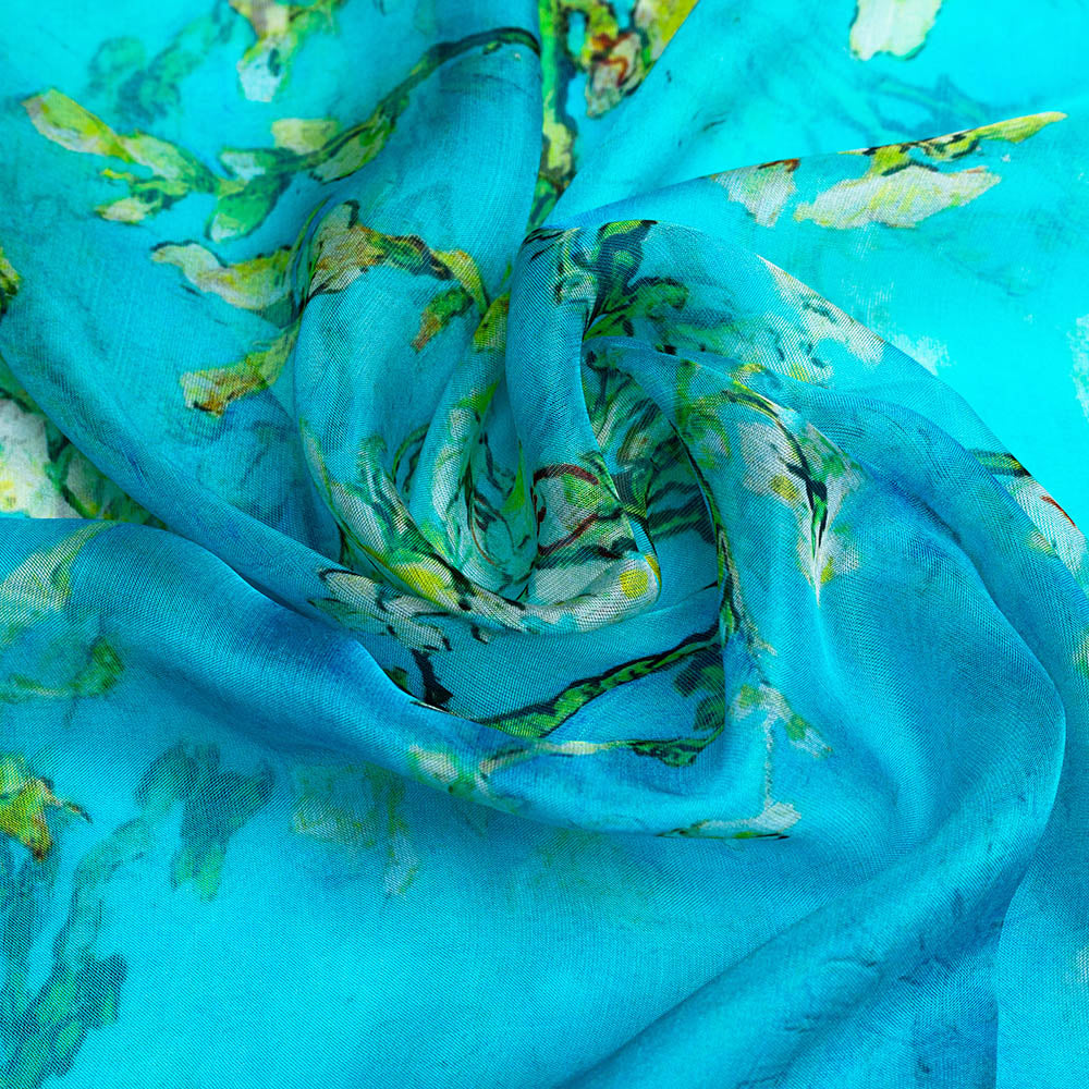 Pure Silk Scarf - Van Gogh Almond Blossom | Signare Tapestry