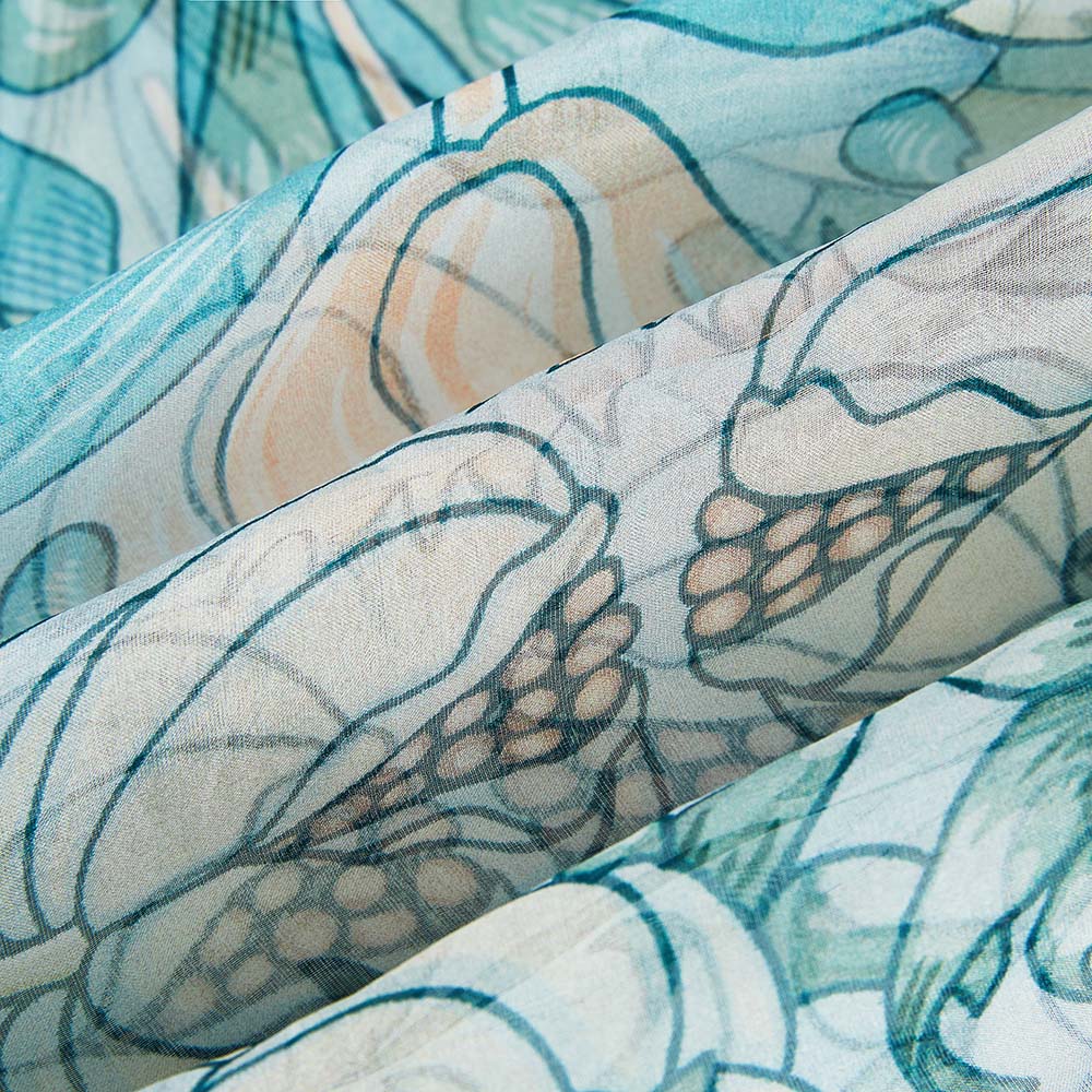 Pure Silk Scarf - William Morris Pomegranate & Lily | Signare Tapestry